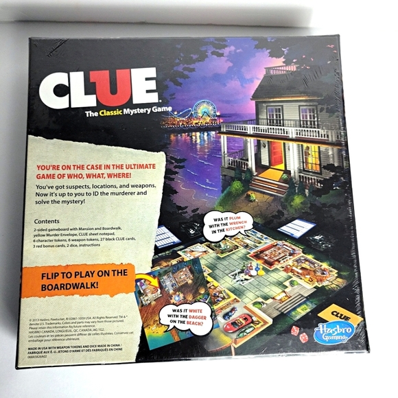 Hasbro | Games | Clue The Classic Mansion Murder Board Game With 2nd ...
